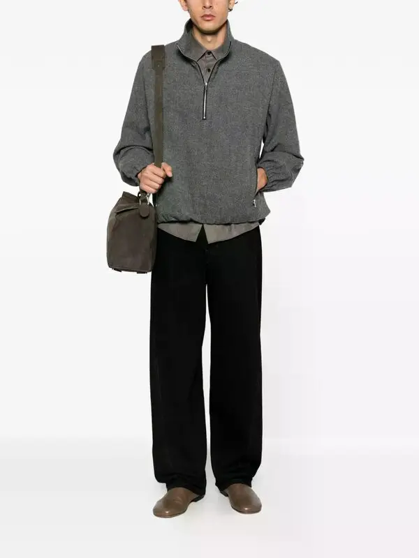 SSSTEIN Half-zip Elasticated Sweatshirt