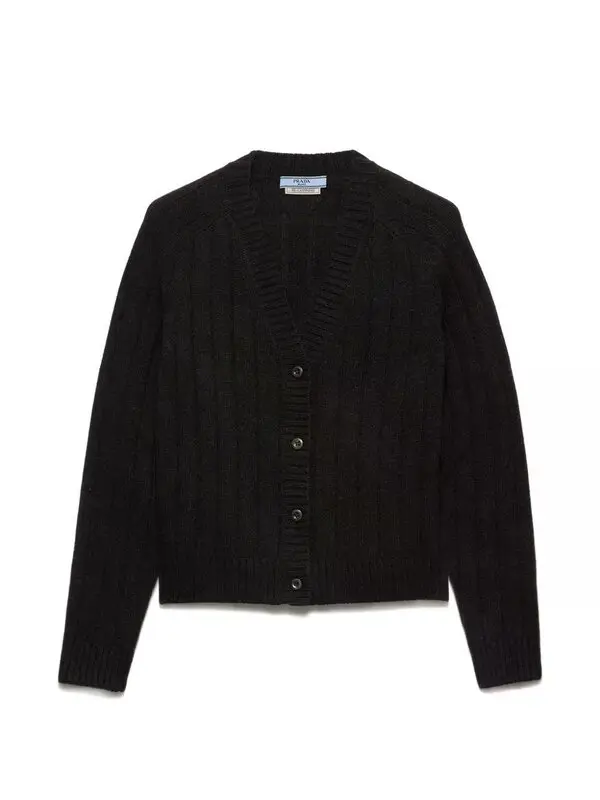 Prada Re-cashmere Cardigan - Grey