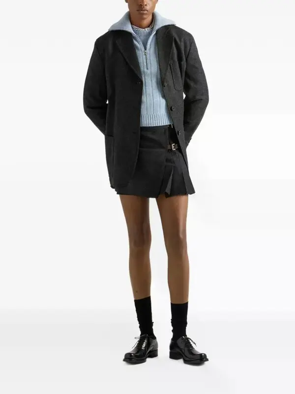 Prada Re-cashmere Polo Sweater