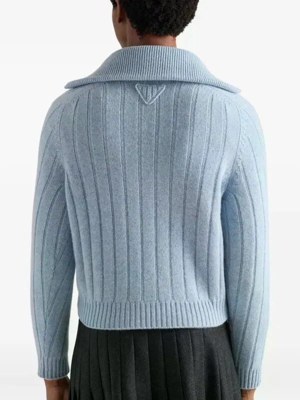Prada Re-cashmere Polo Sweater