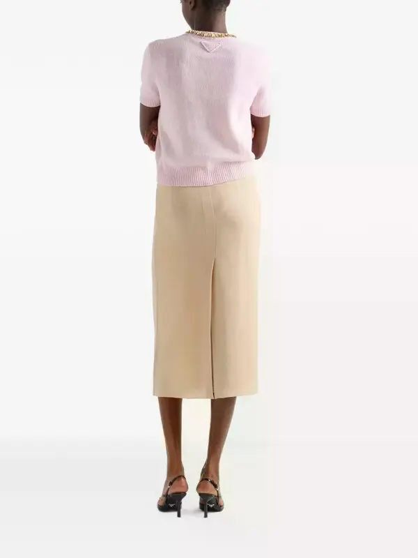 Prada Triple-chiffon Midi Skirt