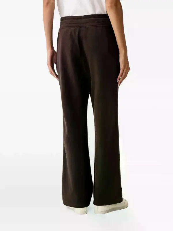 Dkny Logo-plaque Drawstring Track Pants - Brown