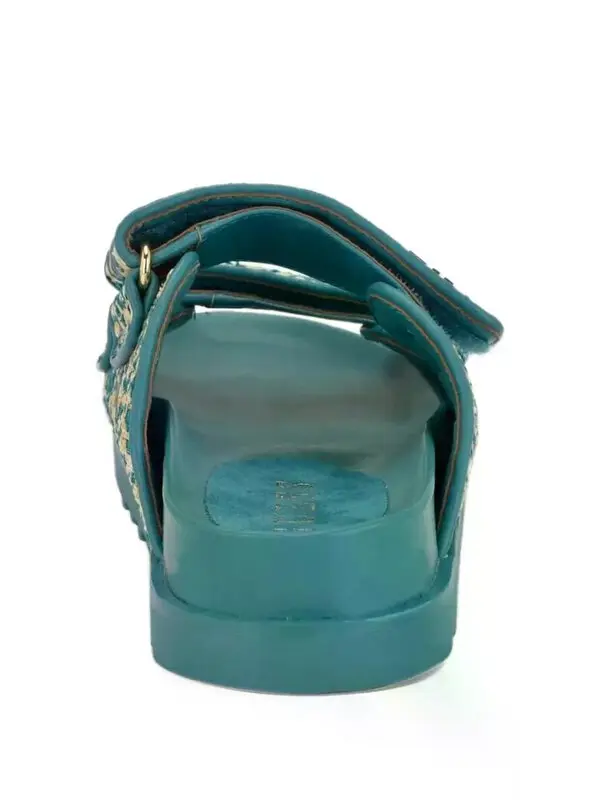 Guess Fadelizz Monogram Touch-strap Flat Sandals