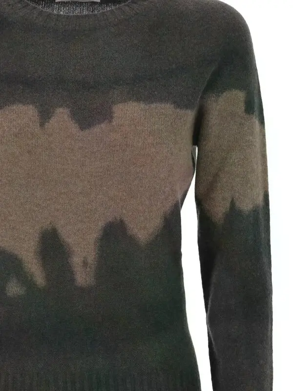 OLIVER LATTUGHI Gradient-effect Ribbed-trim Sweater