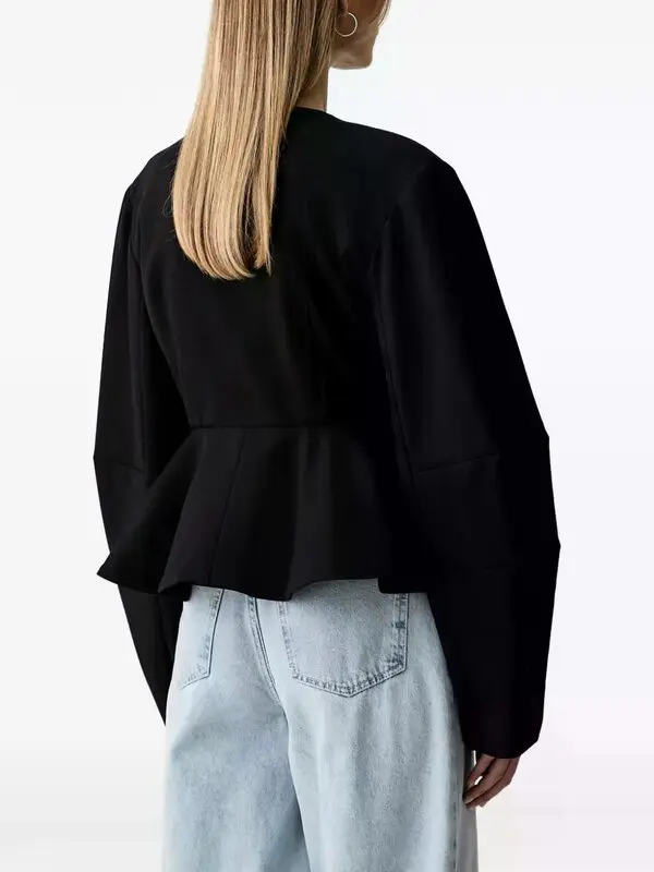 GESTUZ Gzpaula Peplum-hem Long-sleeve Jacket