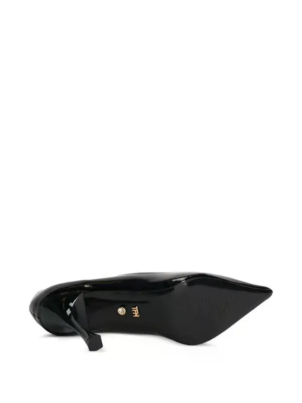 TWENTY FOURHAITCH Cyclor Patent-finish Pointed-toe Pumps