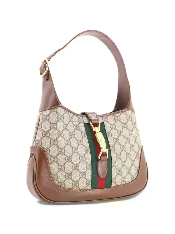 Gucci Jackie 1961 Gg Coated Canvas Small Hobo Bag