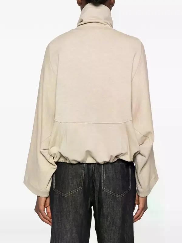 Brunello Cucinelli Drawstring-collar Press-stud Sweater