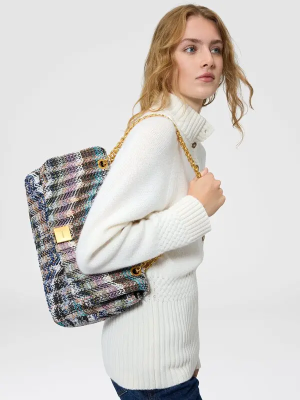 Missoni Shoulder Bag In Wool Blend