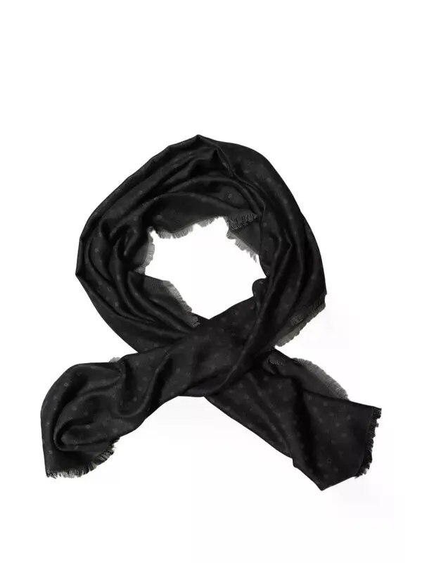 Dolce & Gabbana Polka-dot Frayed Scarf