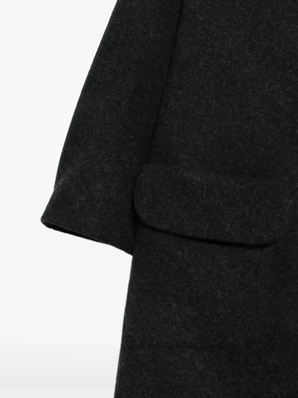 Comme Des Garçons Single-breasted Flap-pocket Coat