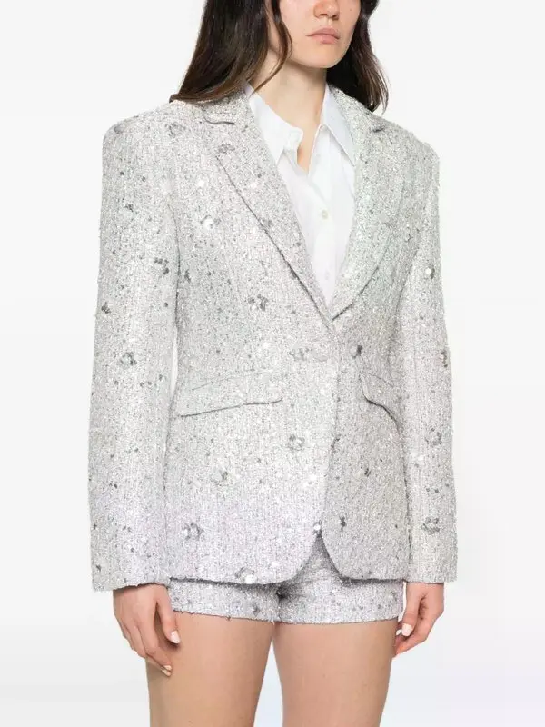 TWENTY FOURHAITCH Sequin-embellished Tweed Blazer