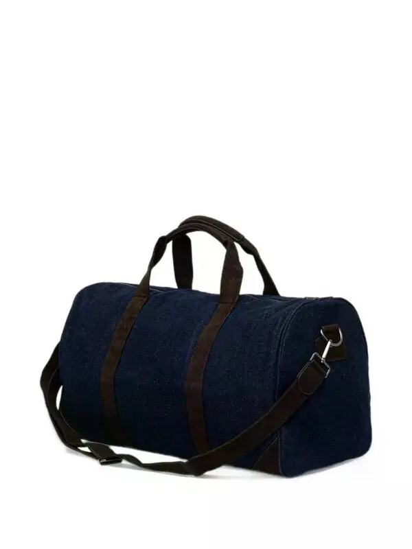 MC2 SAINT BARTH Jetleg Denim Duffle Bag With Logo Embroidery