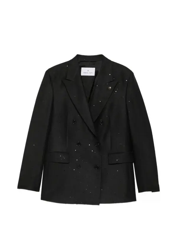 MANUEL RITZ Sequin-embellished Double-breasted Blazer