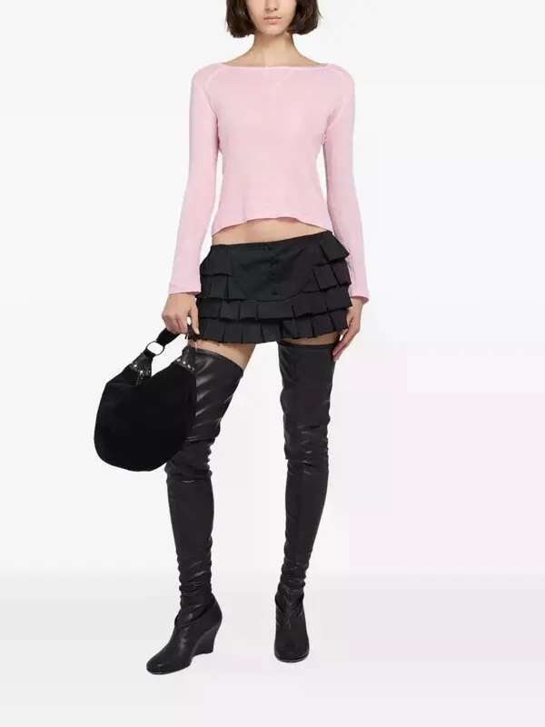 Gimaguas Shansa Tiered Ruffled Mini Skirt