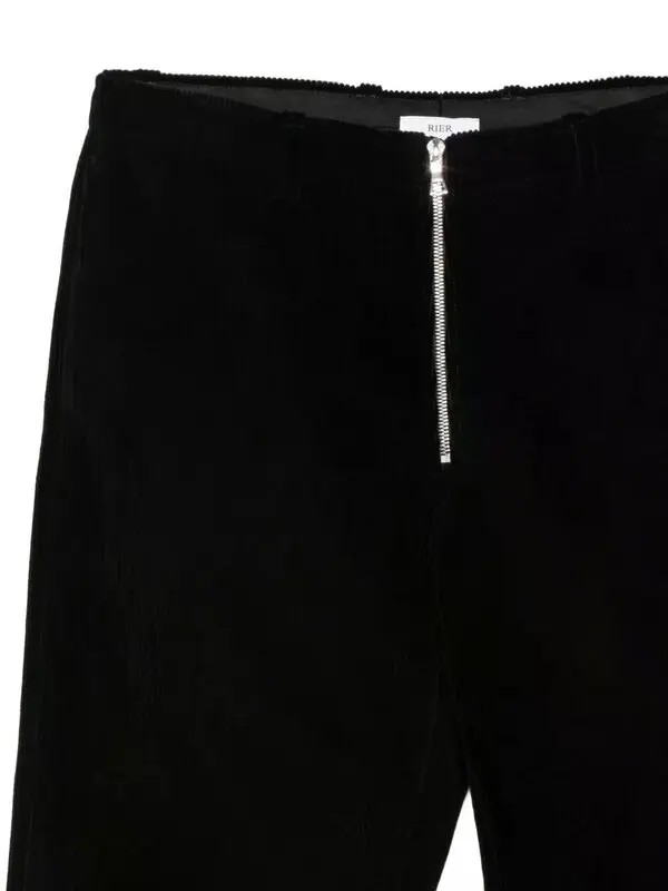 RIER Exposed-zip Corduroy-texture Trousers