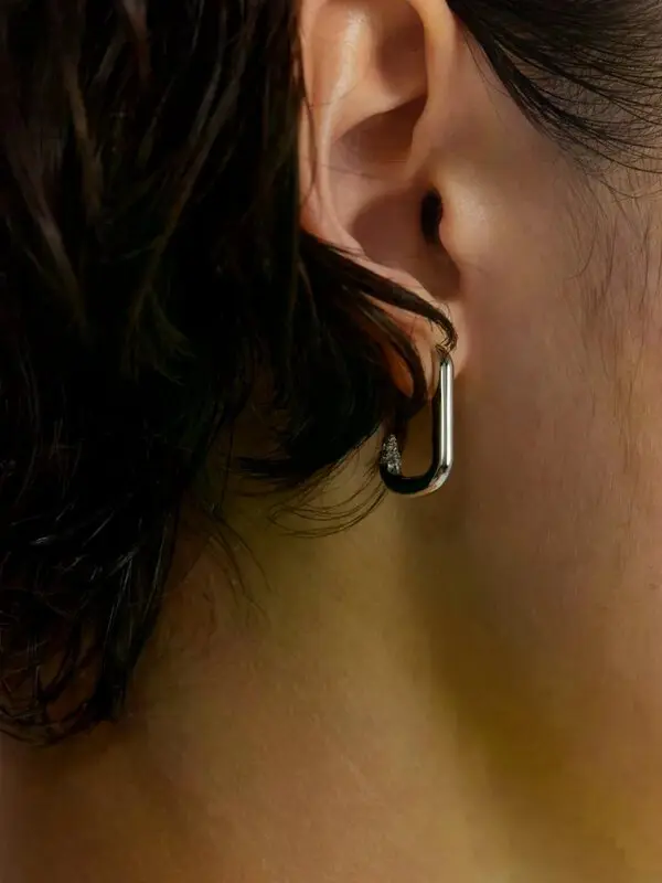 SOLO FOR DIAMONDS Lab-grown Diamond Hoop Earrings