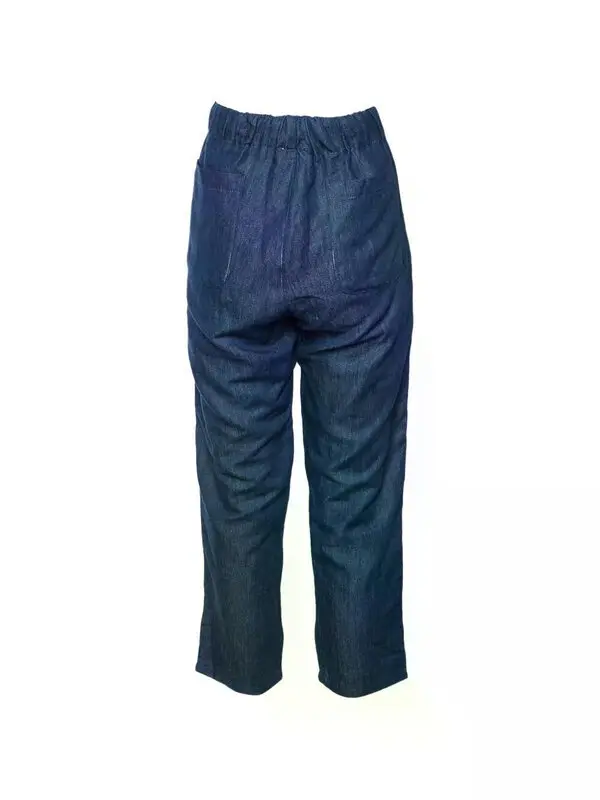 Sandro Chambray Straight-leg Trousers