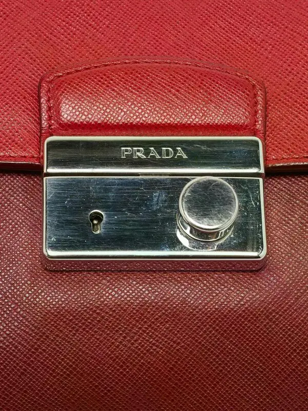Prada Sound Leather Shoulder Bag