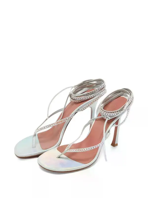 Amina Muaddi Cora Crystal-embellished Sandals