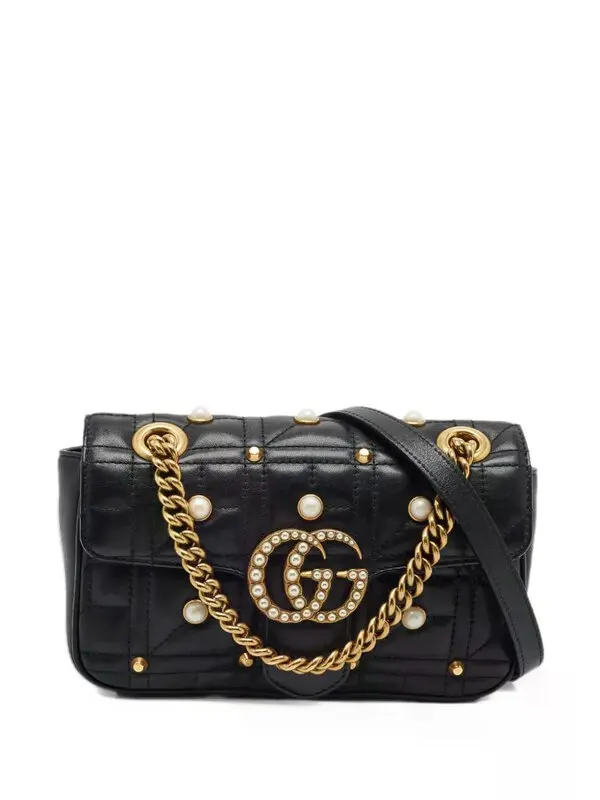 Gucci Gg Marmont 2.0 Matelassé Shoulder Bag - Black