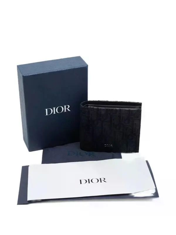 Dior 2024 Oblique Jacquard Bifold Wallet