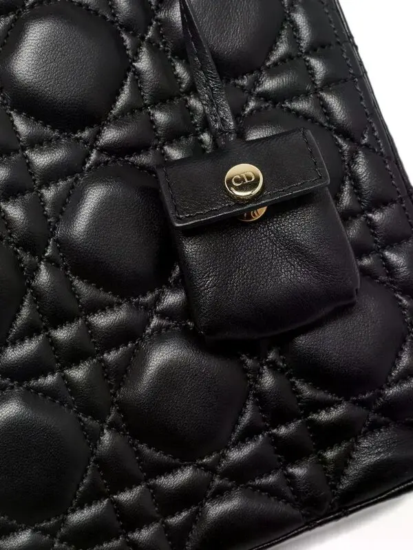 Dior 2012 Large New Lock Flap Cannage Shoulder Bag