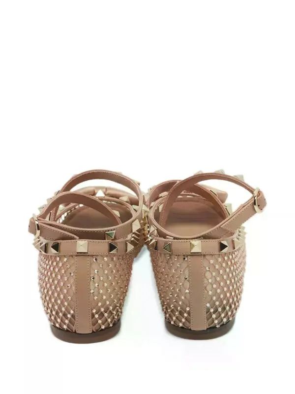 Valentino Garavani Rockstud Crystal Ballet Flats