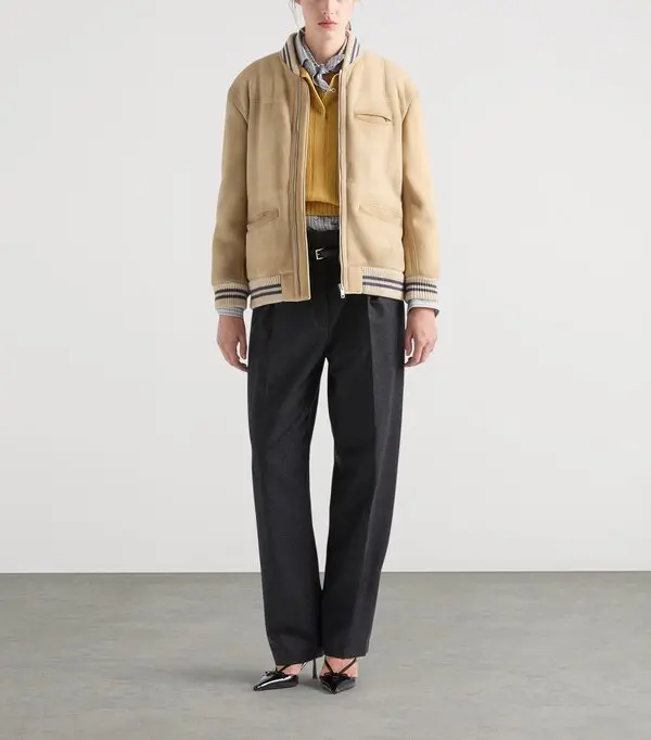 Prada Re-wool Pleated Trousers
