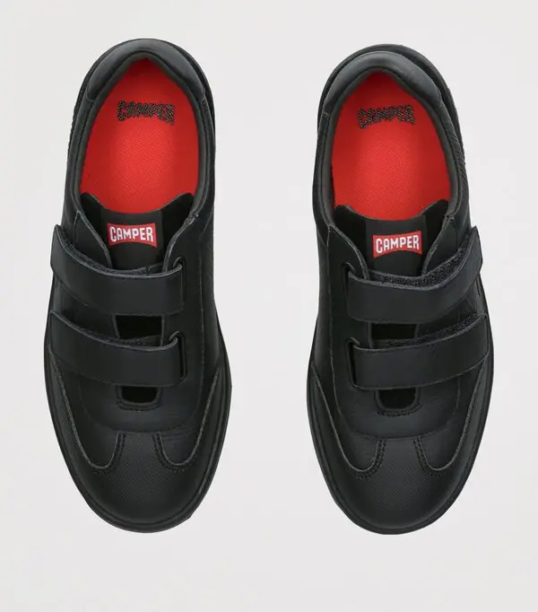 Camper Leather Velcro School Shoes