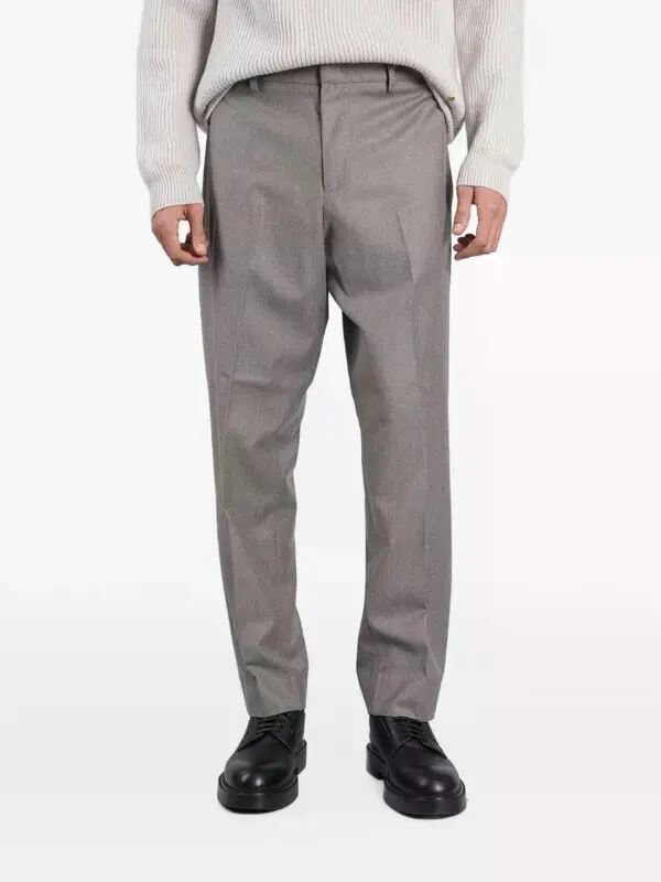 GREYED Diky Pressed-crease Tailored Trousers
