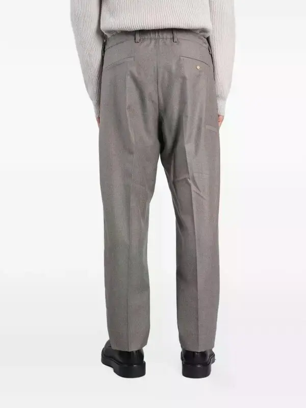 GREYED Diky Pressed-crease Tailored Trousers