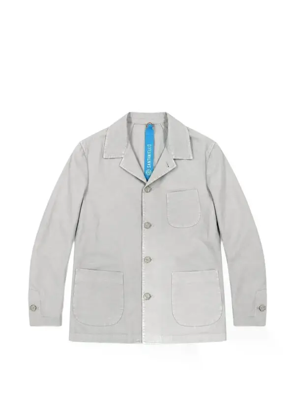 SANTANIELLO Zagara Single-breasted Blazer - Grey