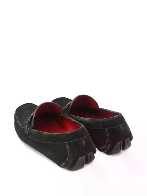 FERRAGAMO Gancini Suede Loafers