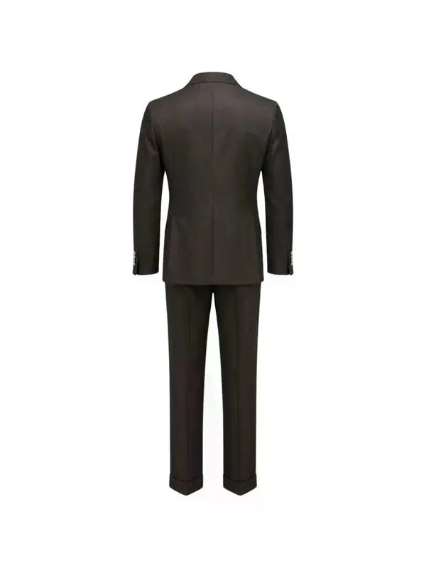 FRANZESE COLLECTION Double-breasted Herringbone Suit