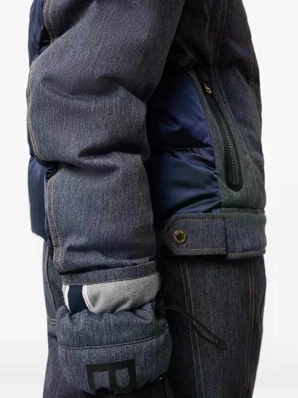 Bogner Dena Shearling-collar Denim-effect Ski Jacket