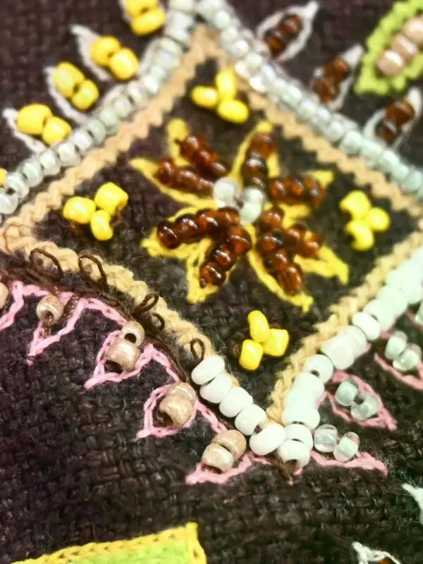 Fendi Beads Embroidered Tote Bag