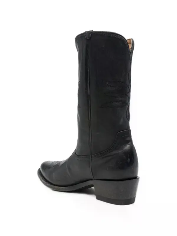 MEXICANA Embroidered Leather Cowboy Boots