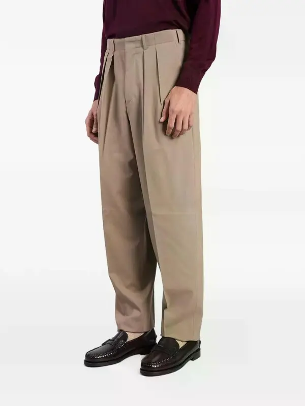PT TORINO Pleated Straight-leg Trousers