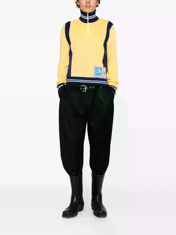 MAGLIANO Colour-block Logo-patch Sweater