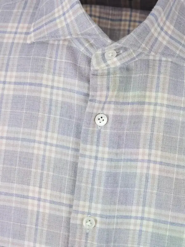VINCENZO DI RUGGIERO Check-pattern Long-sleeve Shirt