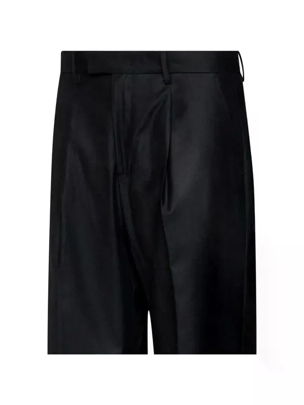 D4.0 Pleated Tapered-leg Trousers