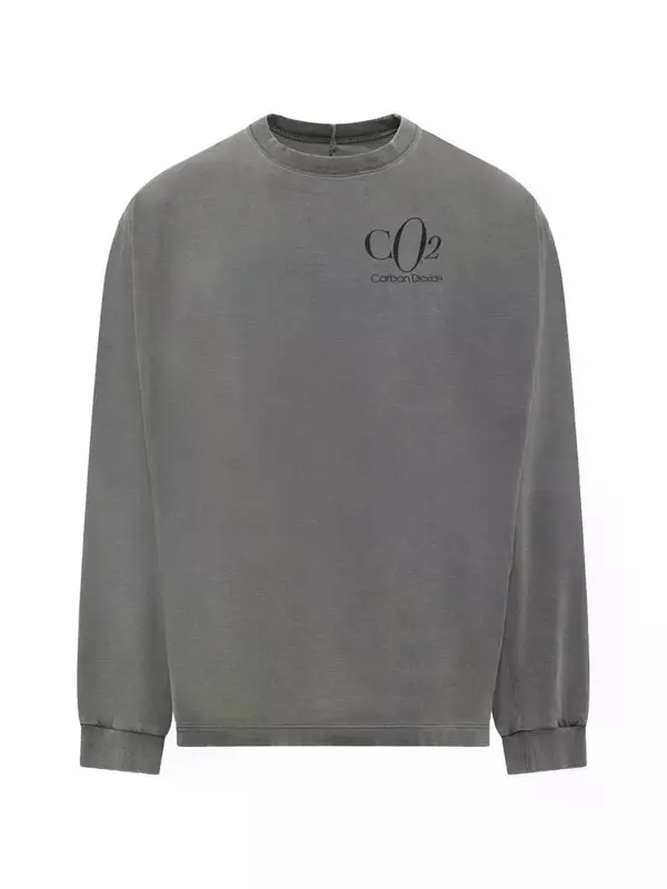 DOUBLET Co2 Air Yarn Long-sleeve T-shirt - Grey