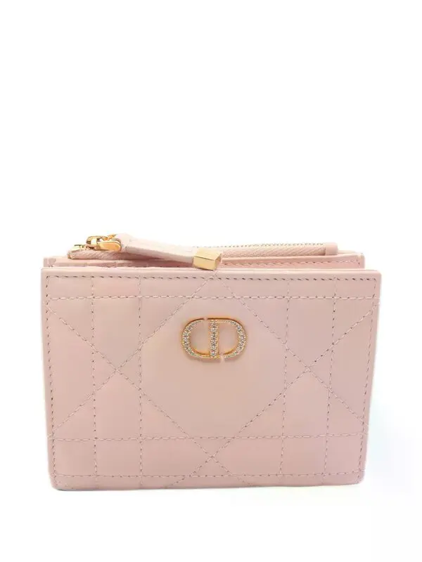 Dior 2010s Caro Bi-fold Wallet - Pink
