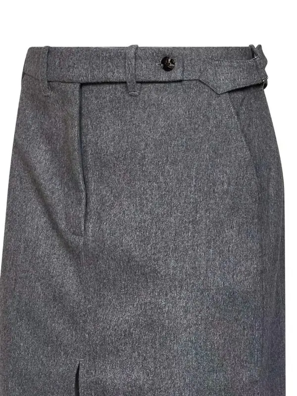 Co Melange-effect Midi Skirt