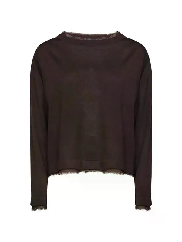 KAOS Raw-edge Wool Sweater