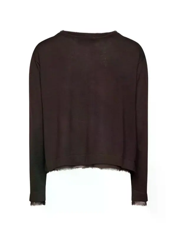 KAOS Raw-edge Wool Sweater