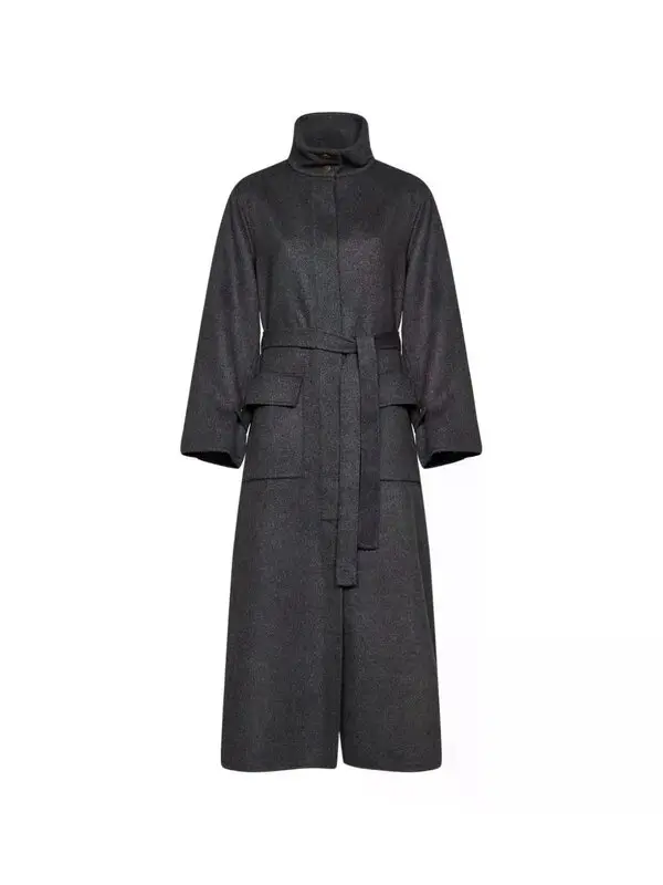 KAOS Belted High-neck Coat