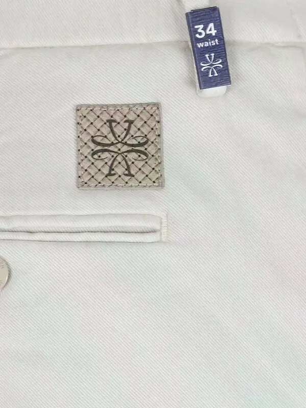 JACOB COHЁN Logo-patch Straight-leg Trousers