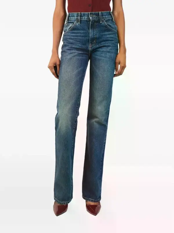 NILI LOTAN Joan Straight-leg Jeans - Blue